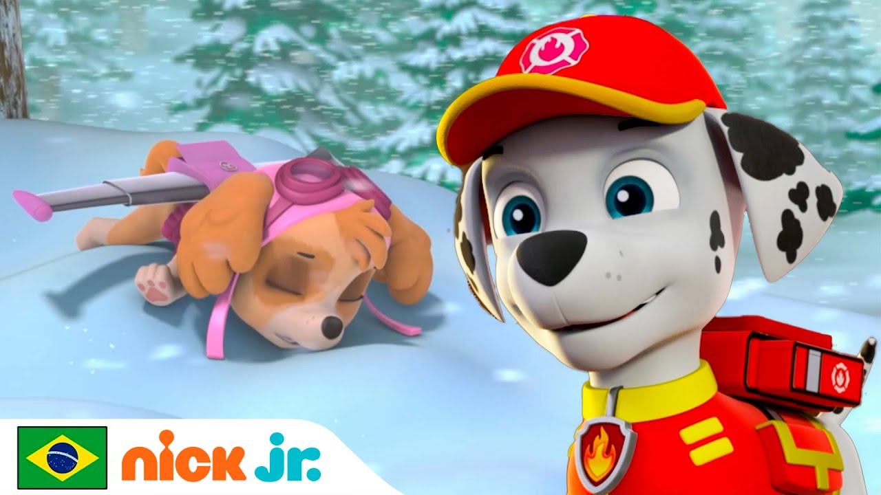 Patrulha Canina | O resgate da Skye na tempestade de neve! | Nick Jr ...