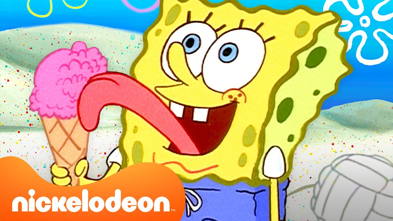 Bob Esponja | SpongeBob dançando na praia por 60 minutos seguidos 🏖️ ...
