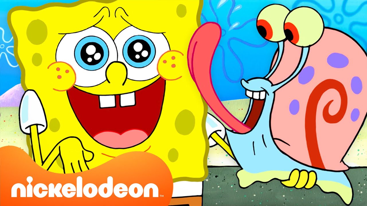 Bob Esponja | SpongeBob sendo um “pai de caracol” por 45 minutos ...