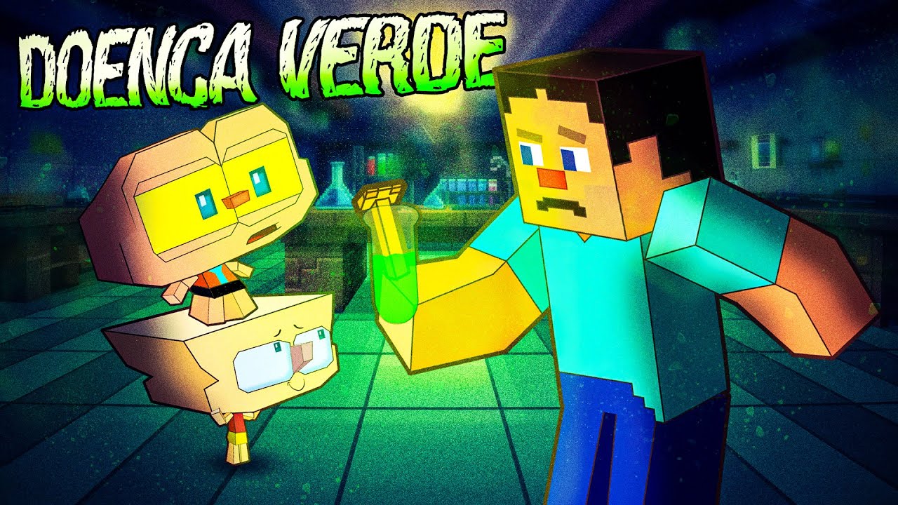 Mongo e Drongo e o Mistério VERDE em Minecraft - Desenhos e CIA