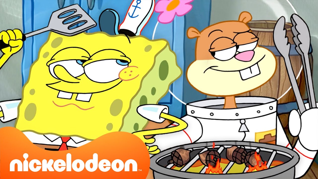 Bob Esponja | O churrasco de verão do SpongeBob! 🍔 | Compilado de 45 ...