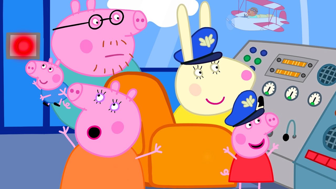 Peppa pilota um dirigível! ️ Contos da Peppa Pig 🐽 Peppa Pig Português ...