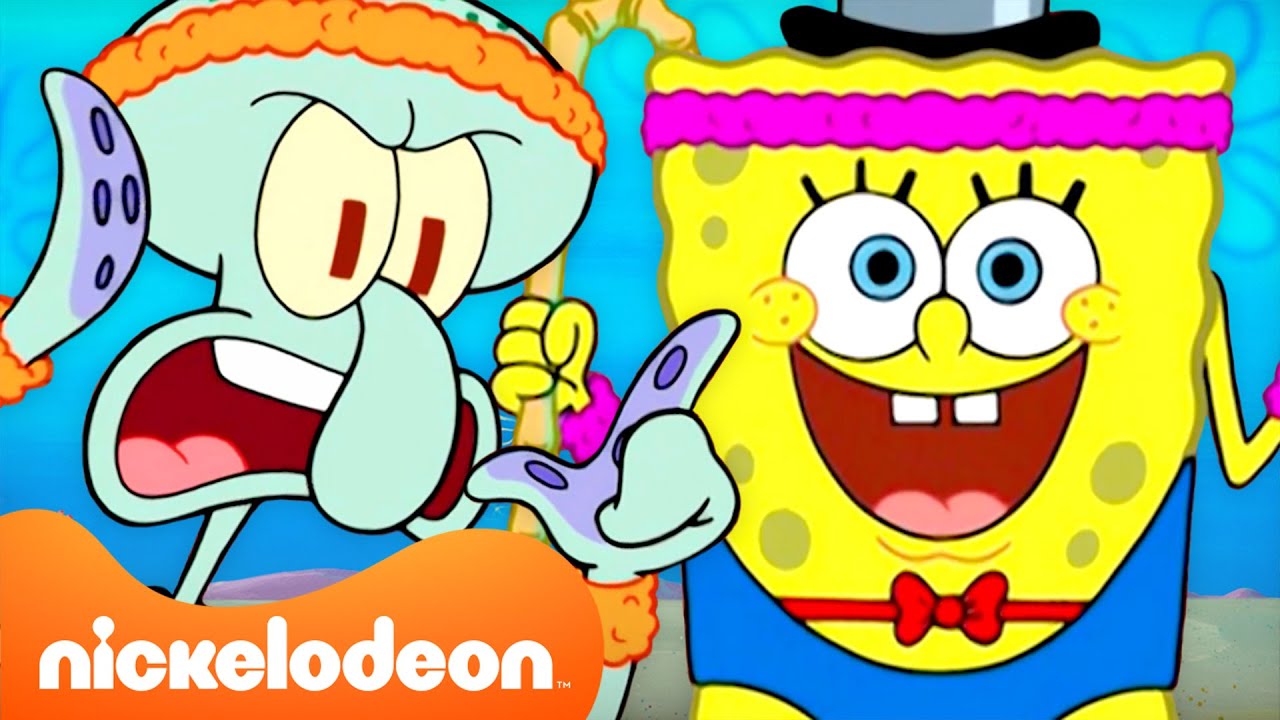 Bob Esponja | 90 MINUTOS de Lula Molusco e SpongeBob! 🦑🧽 | Nickelodeon ...
