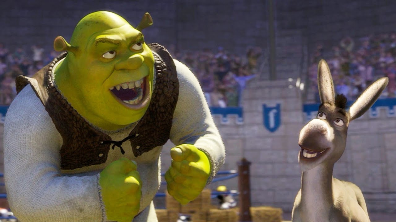 Shrek e Burro, os Gladiadores! 🤺 | Shrek | Desenhos Animados em ...