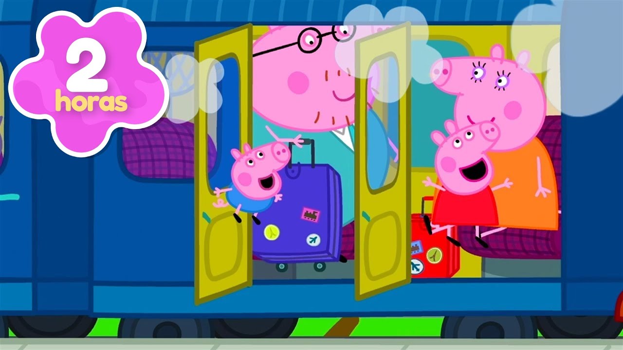 Noite no Trem 🚂 Aventura da Peppa | Episódios Completos | 2 horas ...
