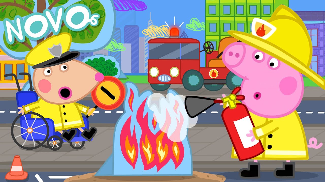 Peppa Pig Português Brasil 🔥 Pequena Cidade 🏥 NOVO Contos da Peppa Pig ...