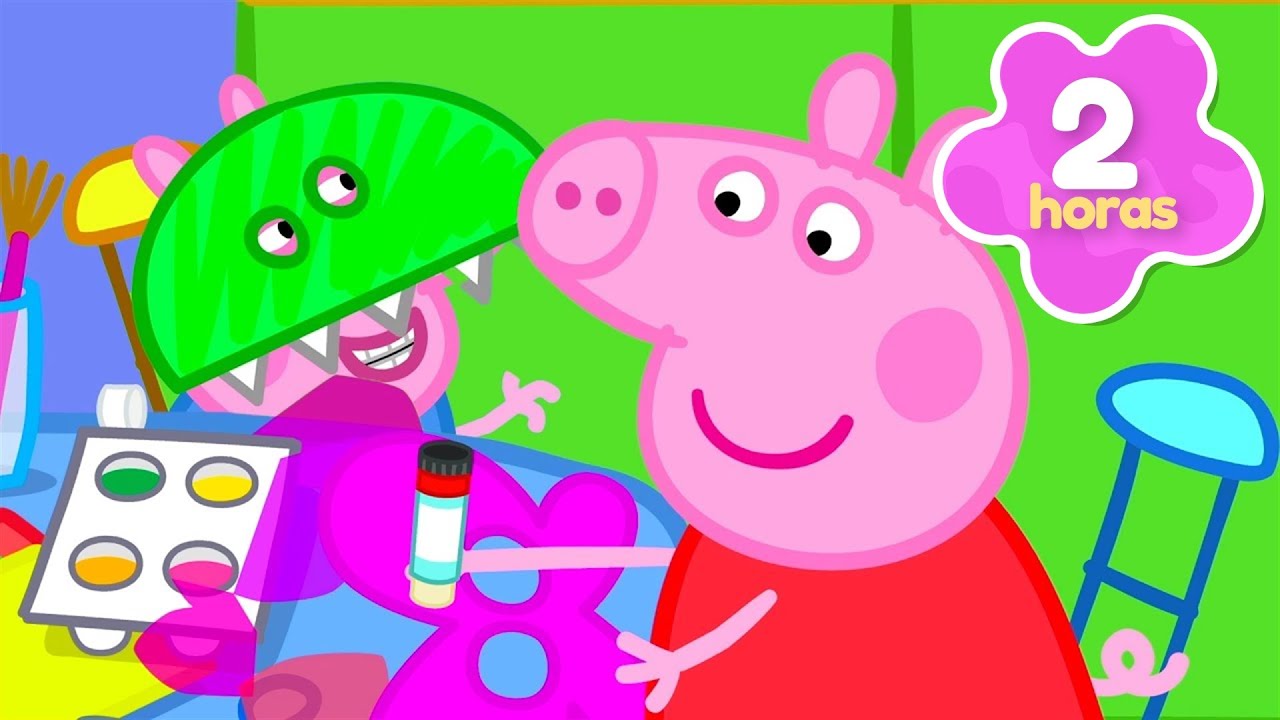 Peppa Faz uma Máscara! Artes e Brilho 🎨 | 2 horas | Peppa Pig em ...
